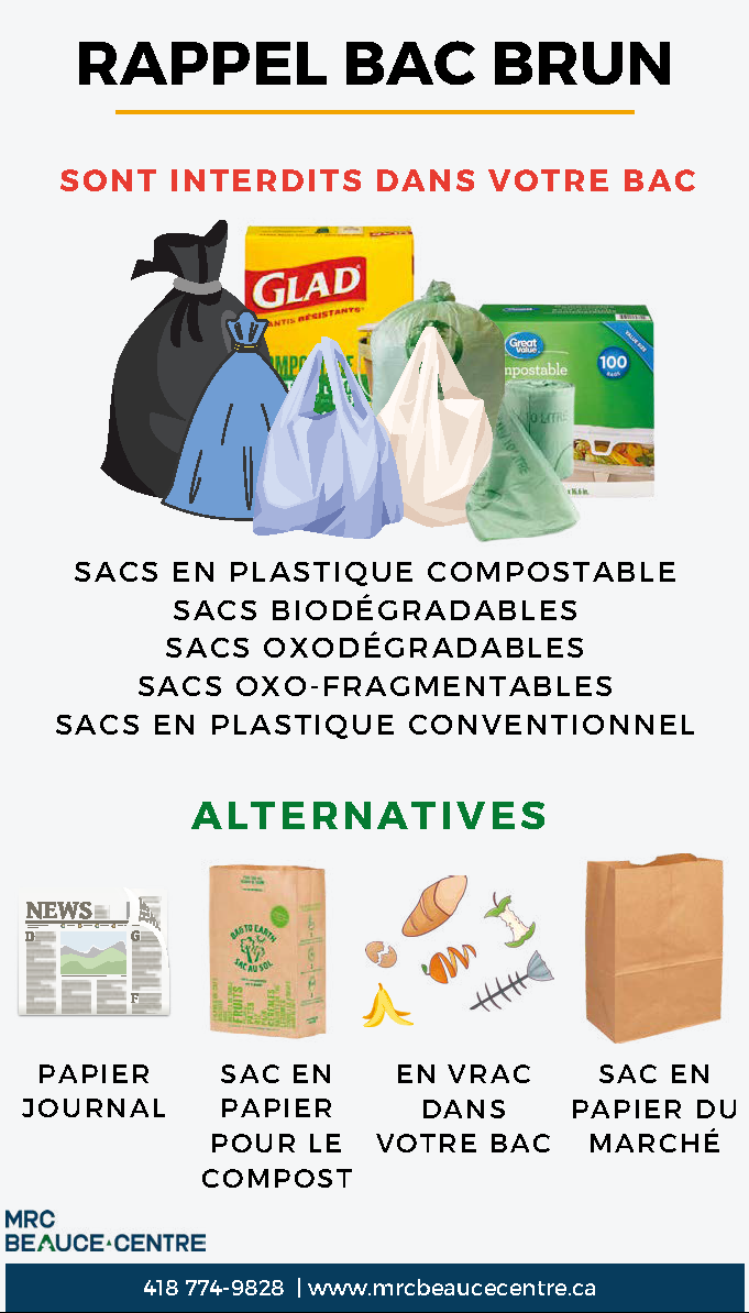 Compostage domestique et bacs bruns - Ville de Beauceville